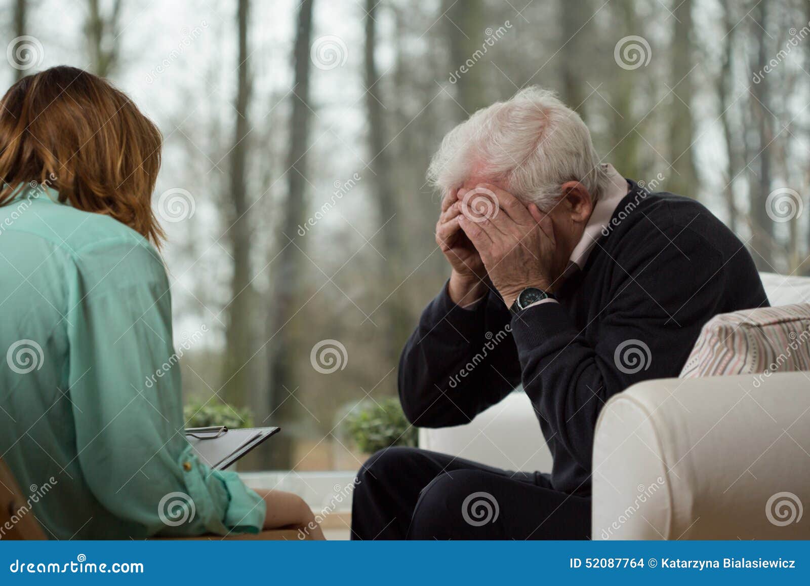 Broken down man stock photo. Image of psychologist, couch - 52087764