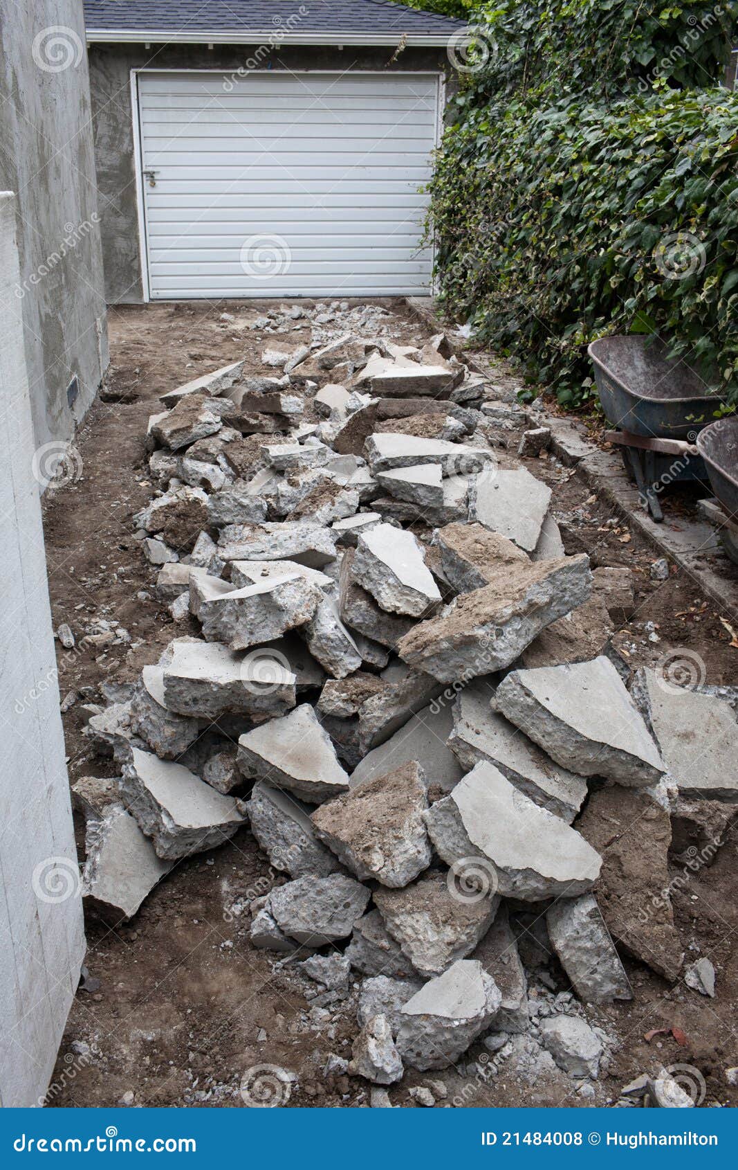 Broken driveway stock photo. Image of driveway, construction - 21484008
