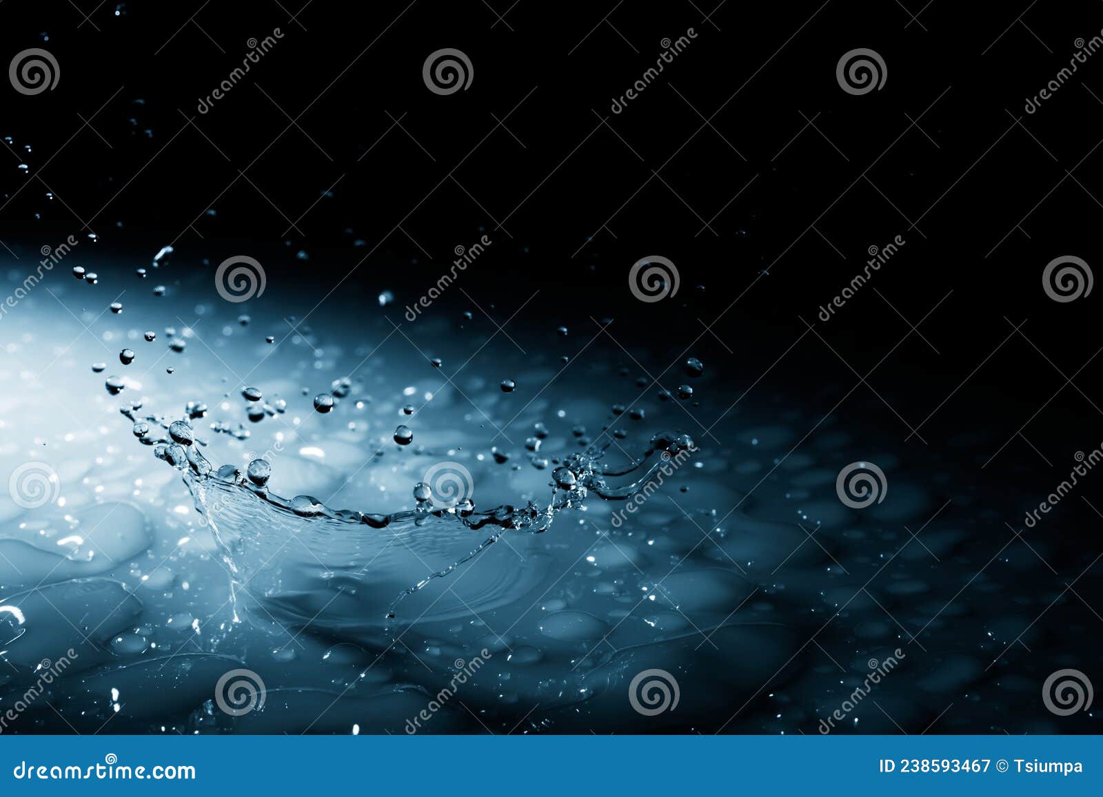 Broken Drop of Water Background Stock Image - Image of flowing, ripple ...