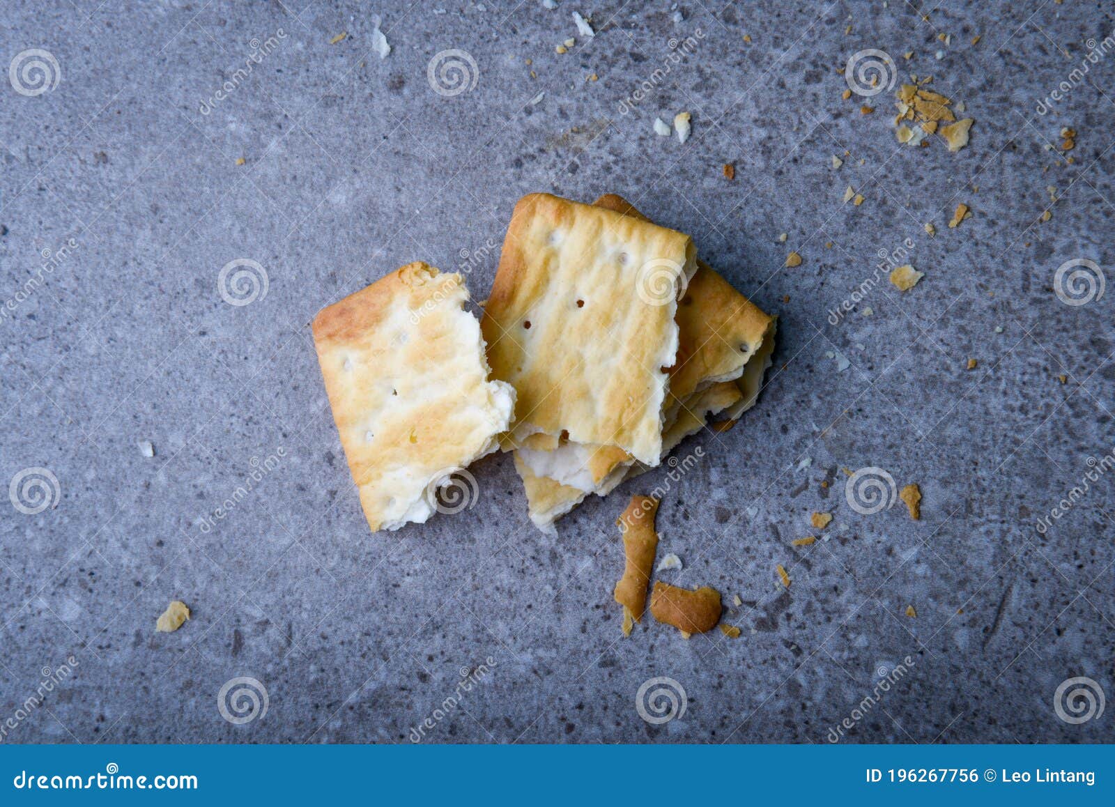 Broken dry crackers stock photo. Image of broken, pastry - 196267756