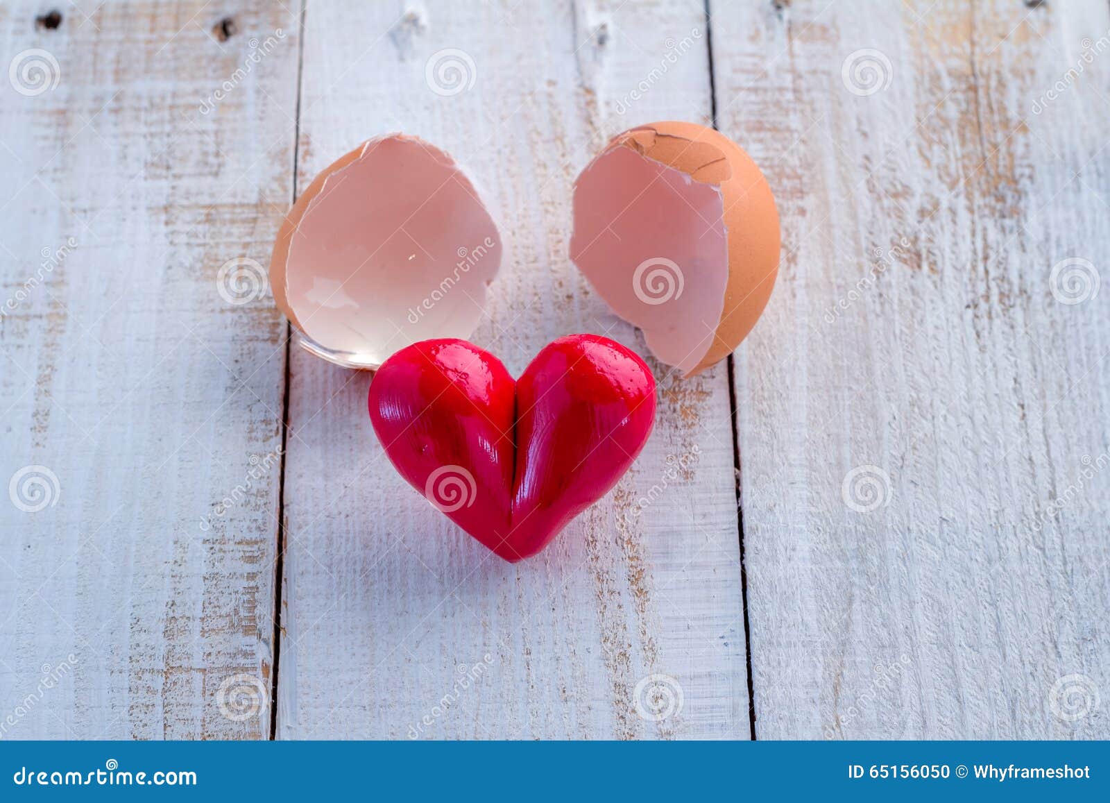 Broken Egg and Heart is Pulled Out. Stock Photo - Image of break, birth ...