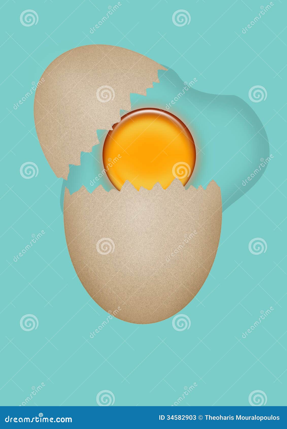 Broken egg stock illustration. Illustration of broken - 34582903