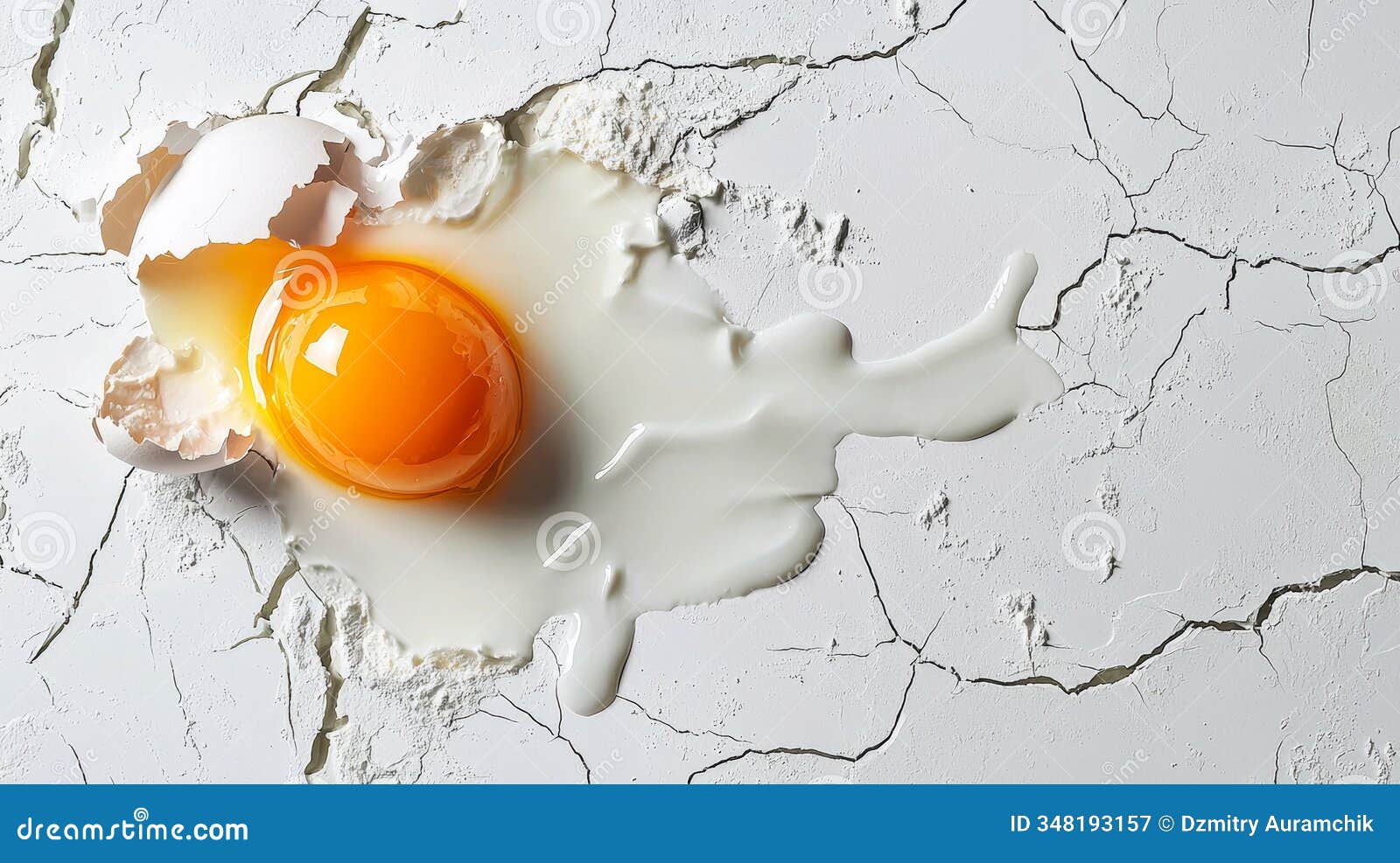 Broken Egg Isolated on White Background, with Cracked Shell and ...