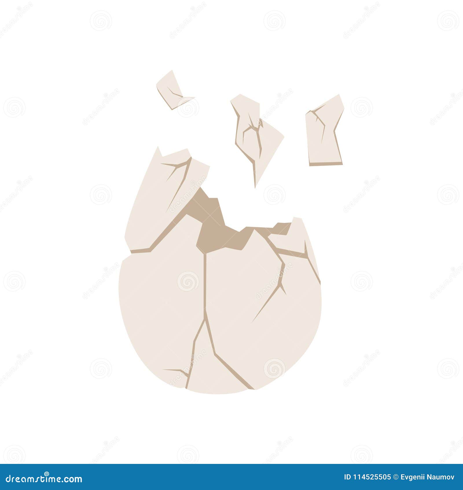 Broken Egg Shell Drawing