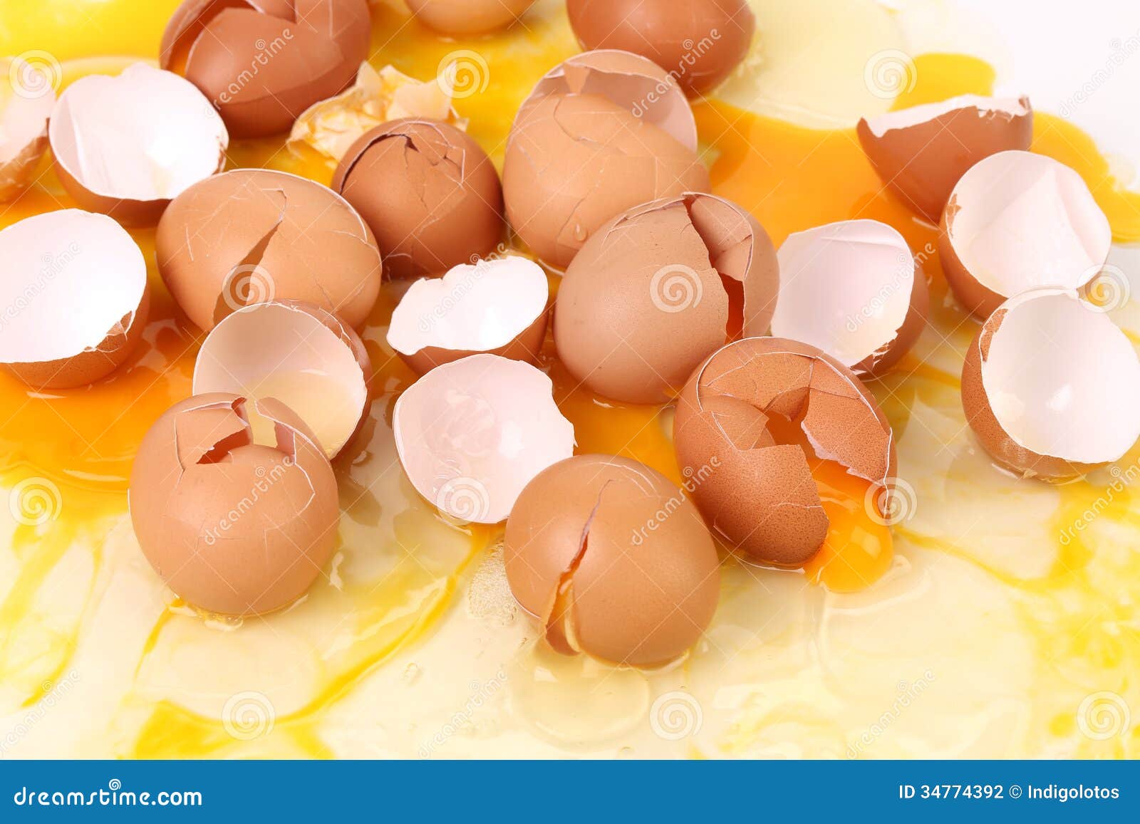 Broken Egg Shells. stock photo. Image of motion, broken - 34774392