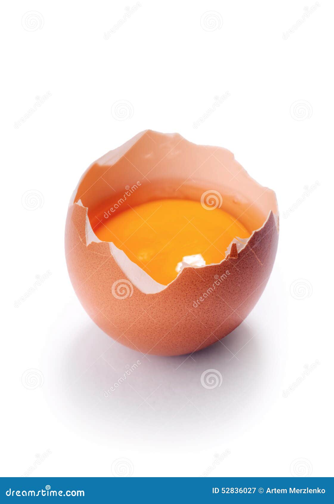 Broken Egg on White Background Stock Image - Image of nature, easter ...