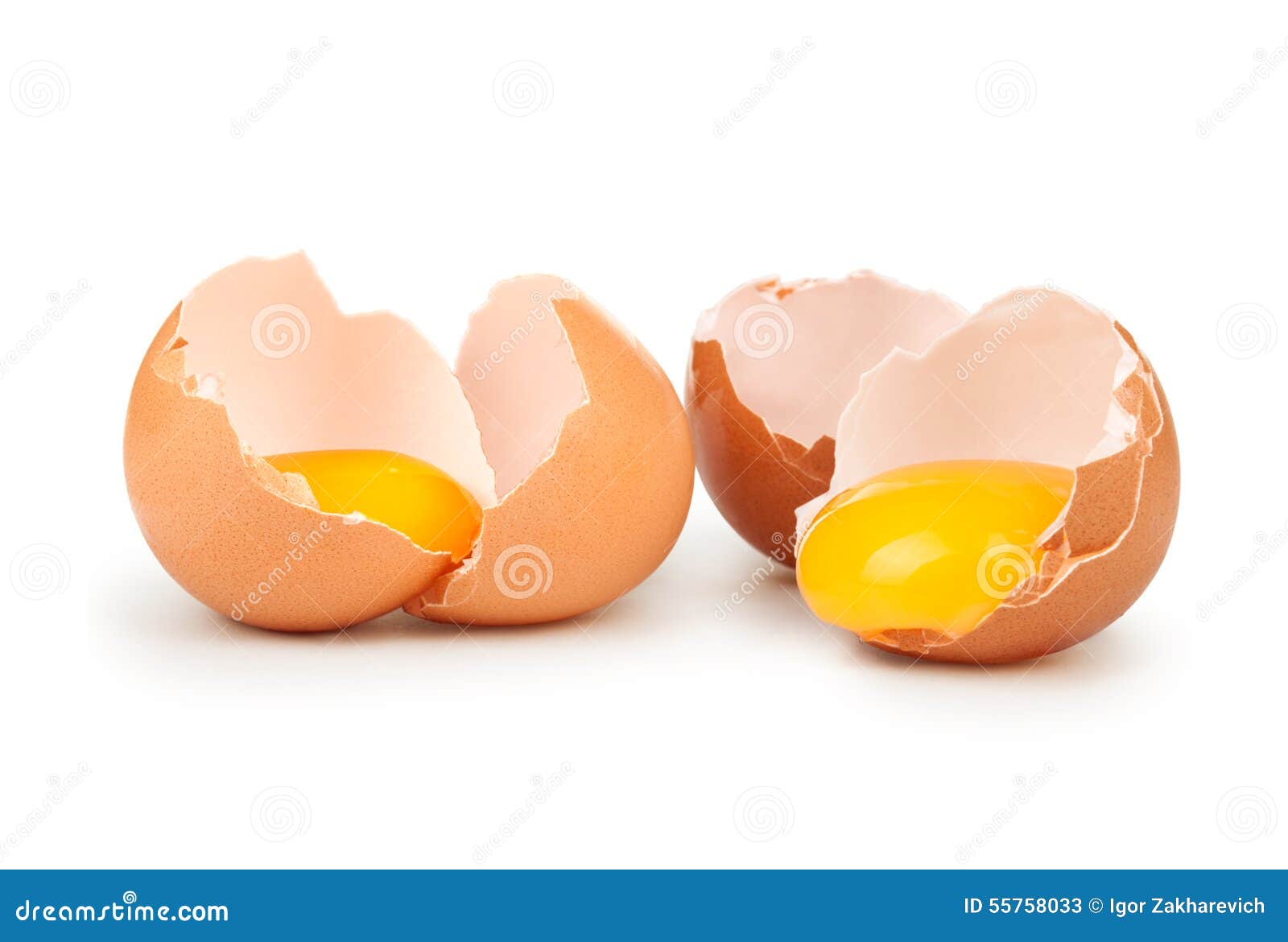 Broken Eggs On A White Crumpled Background Royalty-Free Stock Image ...