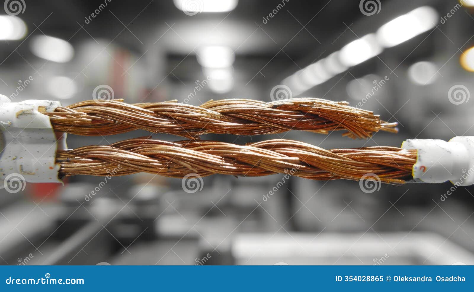 Broken Electrical Copper Wires- Repair Concept Stock Image - Image of ...