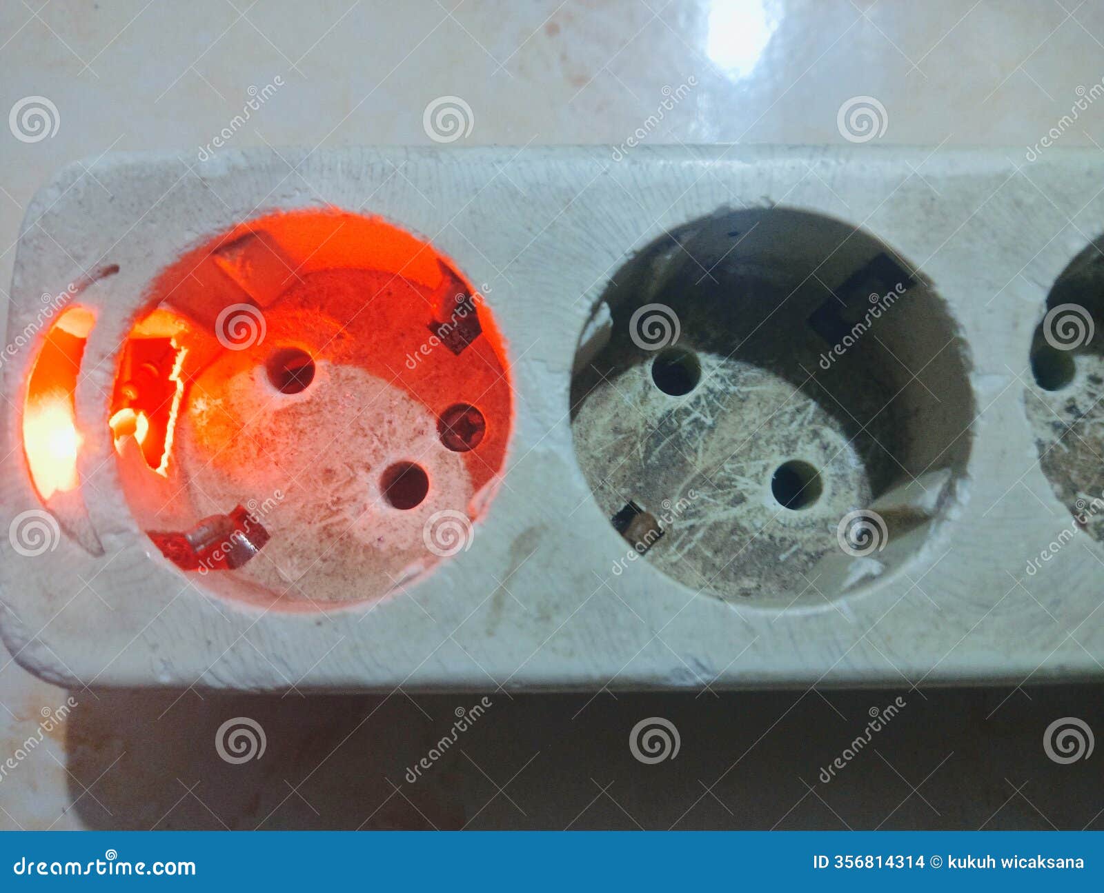 Broken Electrical Wire With A Plug On A White Background, Isolate ...