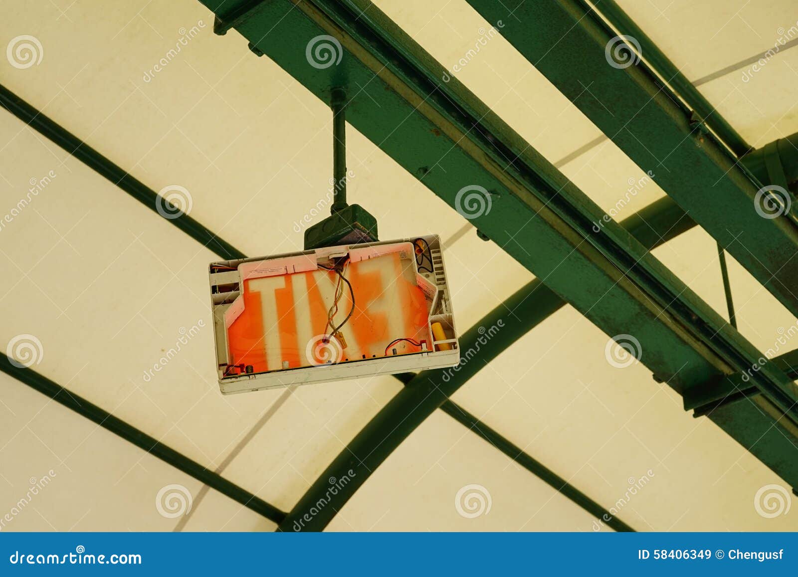 Broken Exit Sign set stock image. Image of background - 58406349