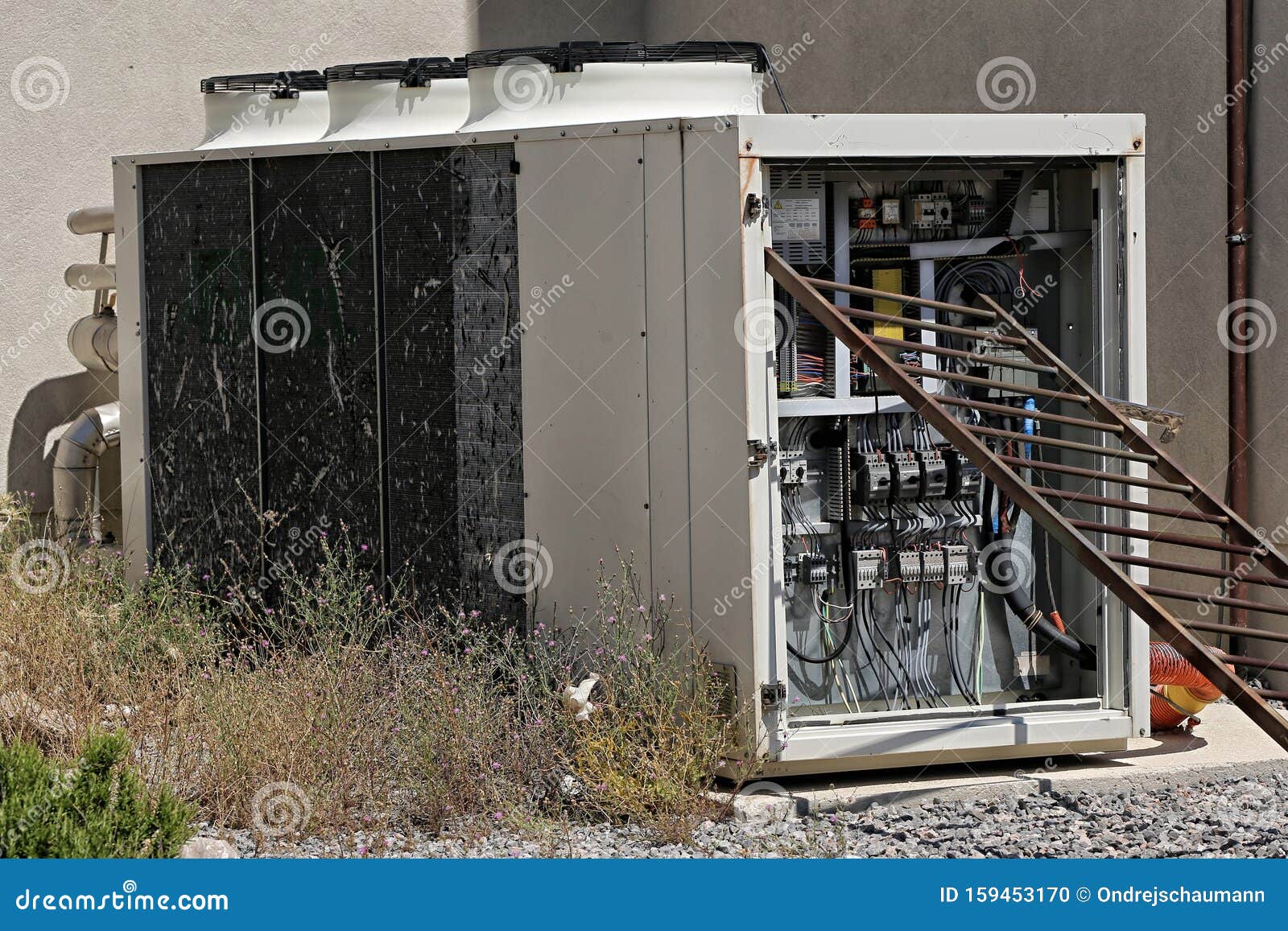 Broken External Air Conditioning Unit Electronics Stock Photo - Image ...
