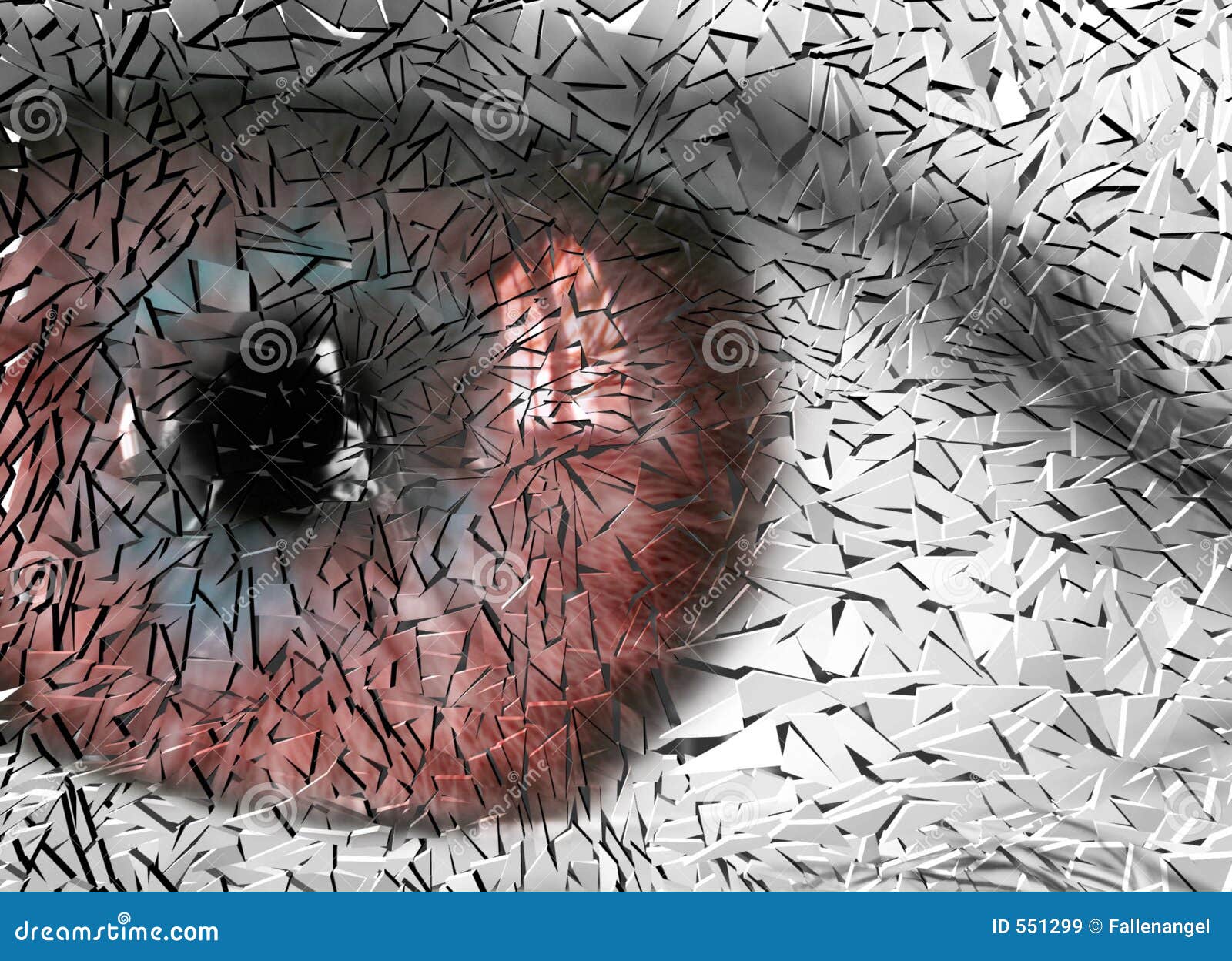 Broken eye stock image. Image of white, eyeblue, pupil - 551299