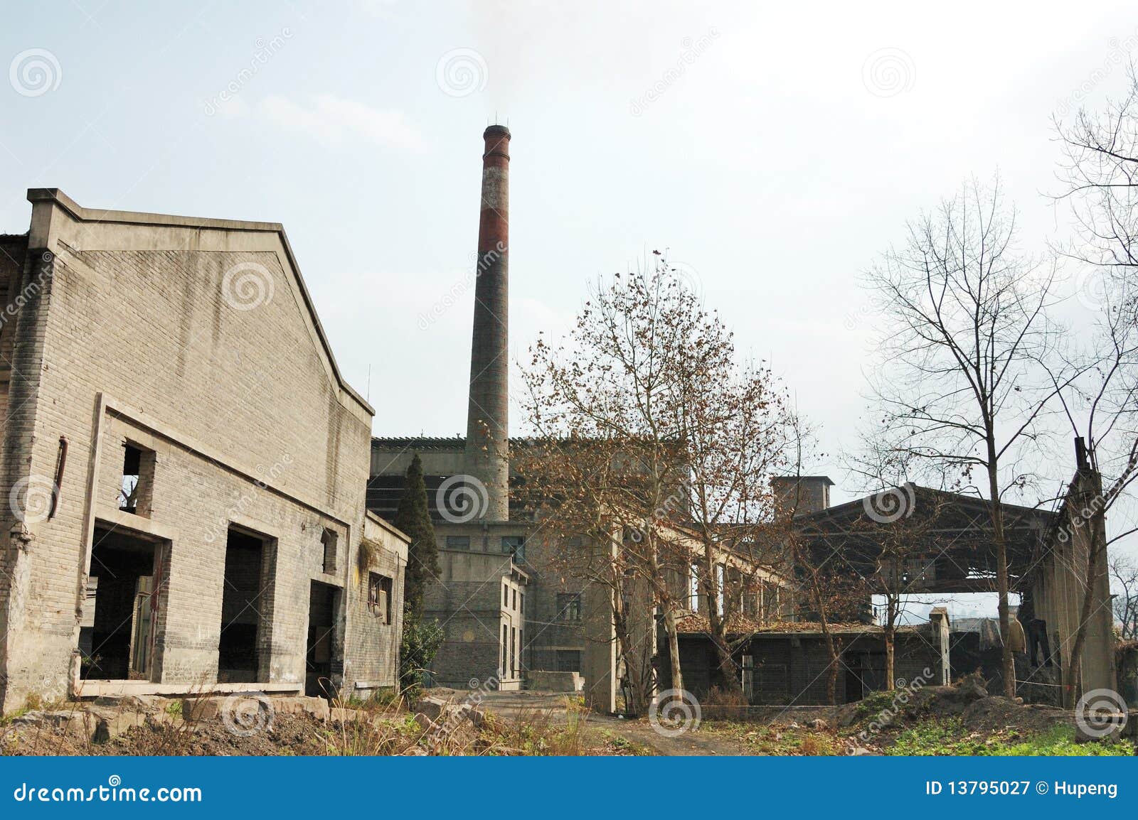 Broken factory stock image. Image of construction, factory - 13795027
