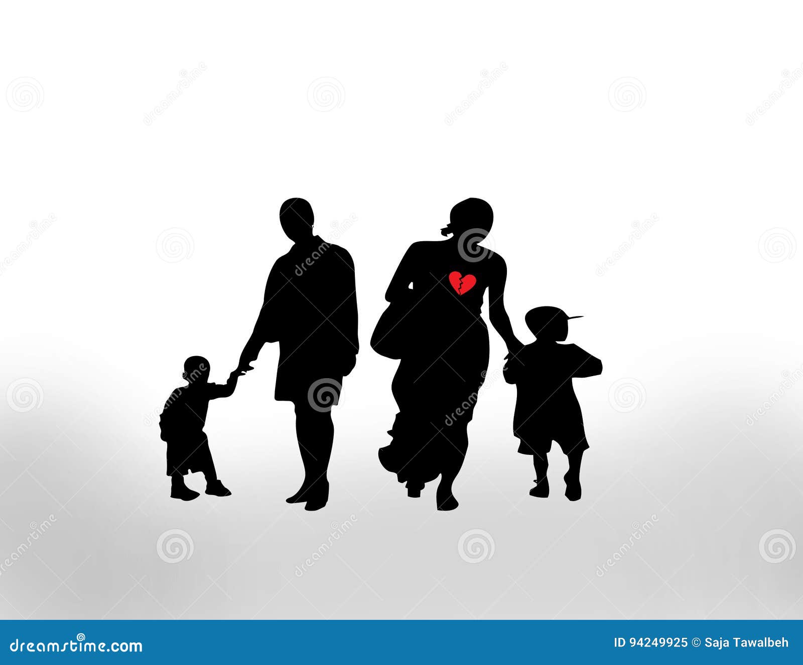 Broken Family Stock Image | CartoonDealer.com #46793761