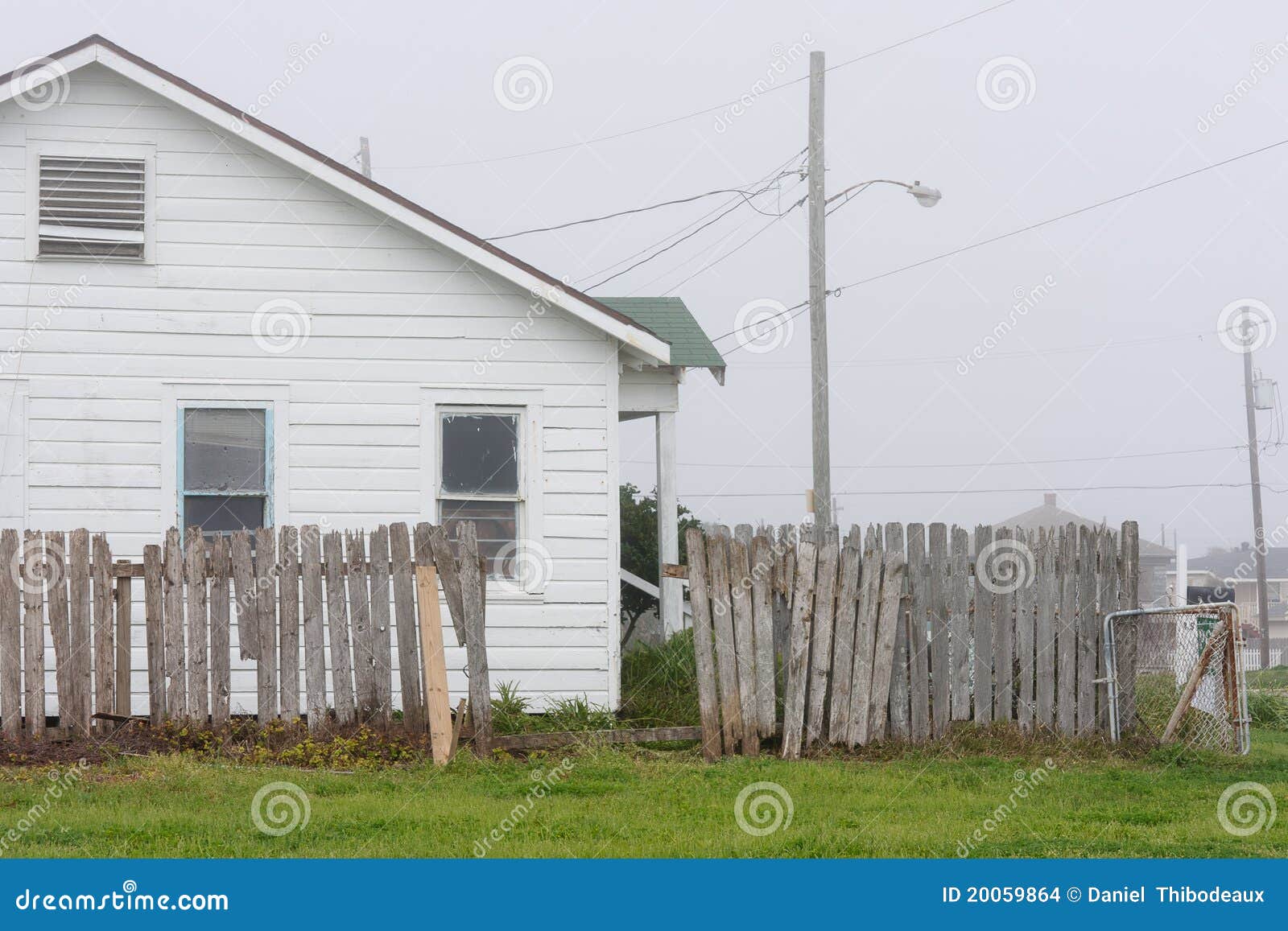 Broken Fence stock photo. Image of modest, construction - 20059864
