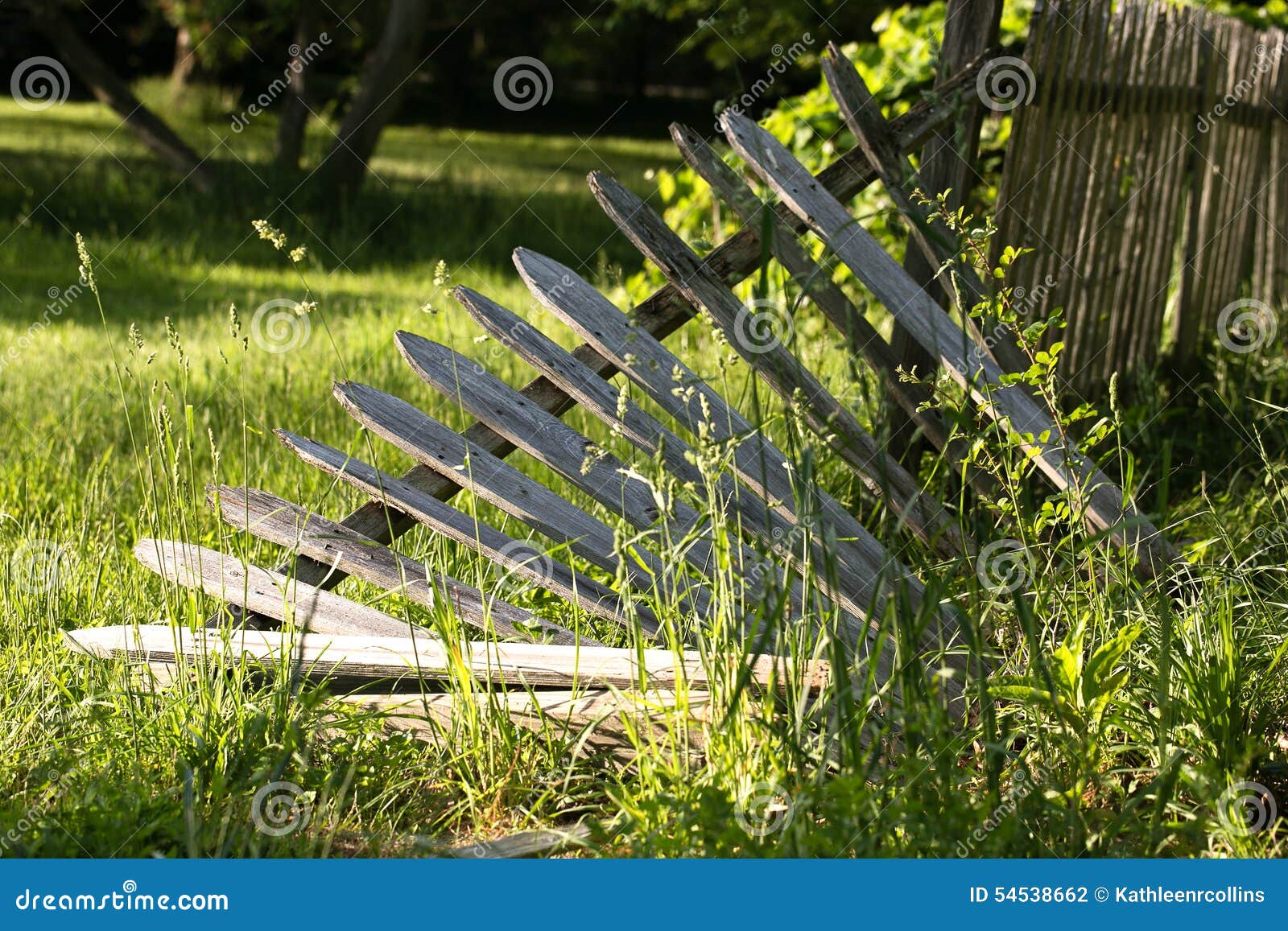 Broken fence stock photo. Image of destruction, nature - 54538662