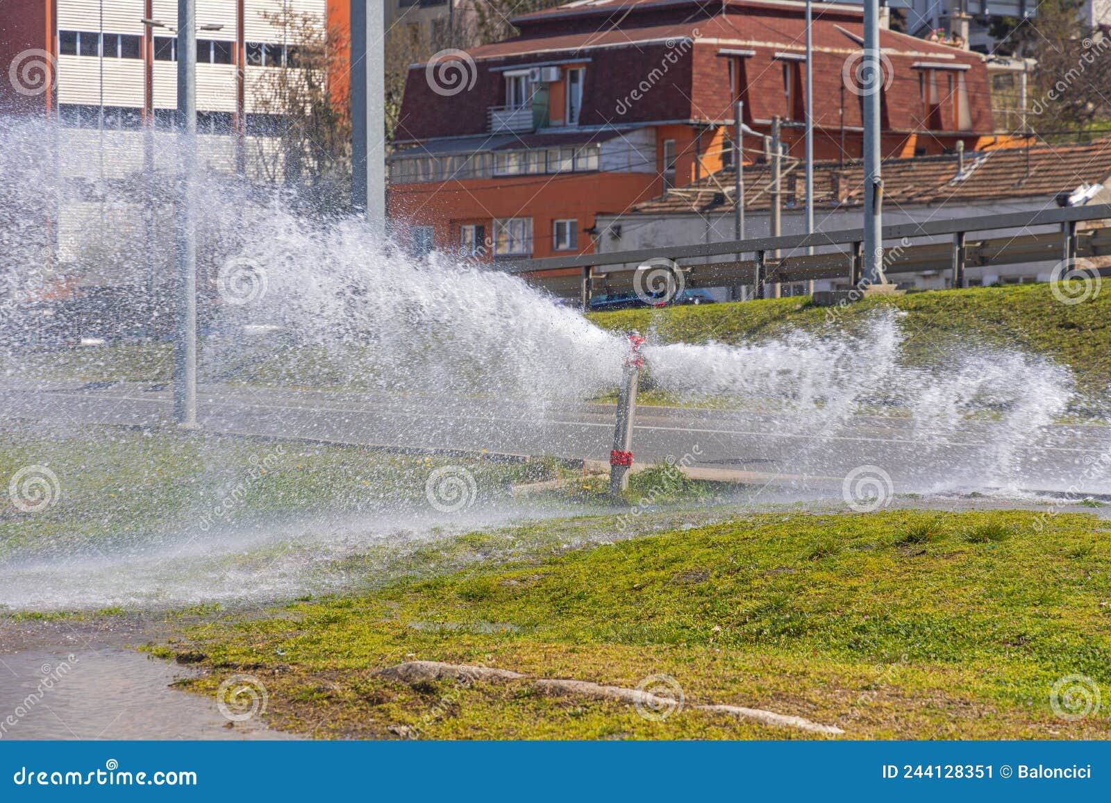 Broken Fire Extinguisher In The Hands Royalty-Free Stock Photography ...