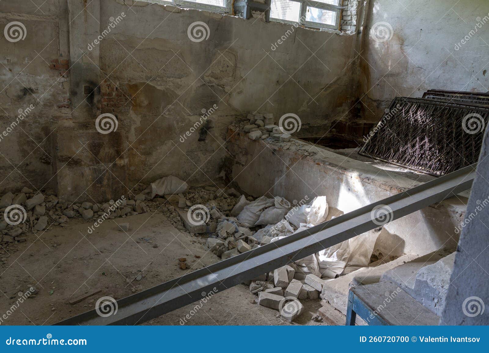 Broken Floor, Trash and Clutter in an Abandoned Room Stock Photo ... Broken Floor, Trash and Clutter in an Abandoned Room Stock Photo ...
