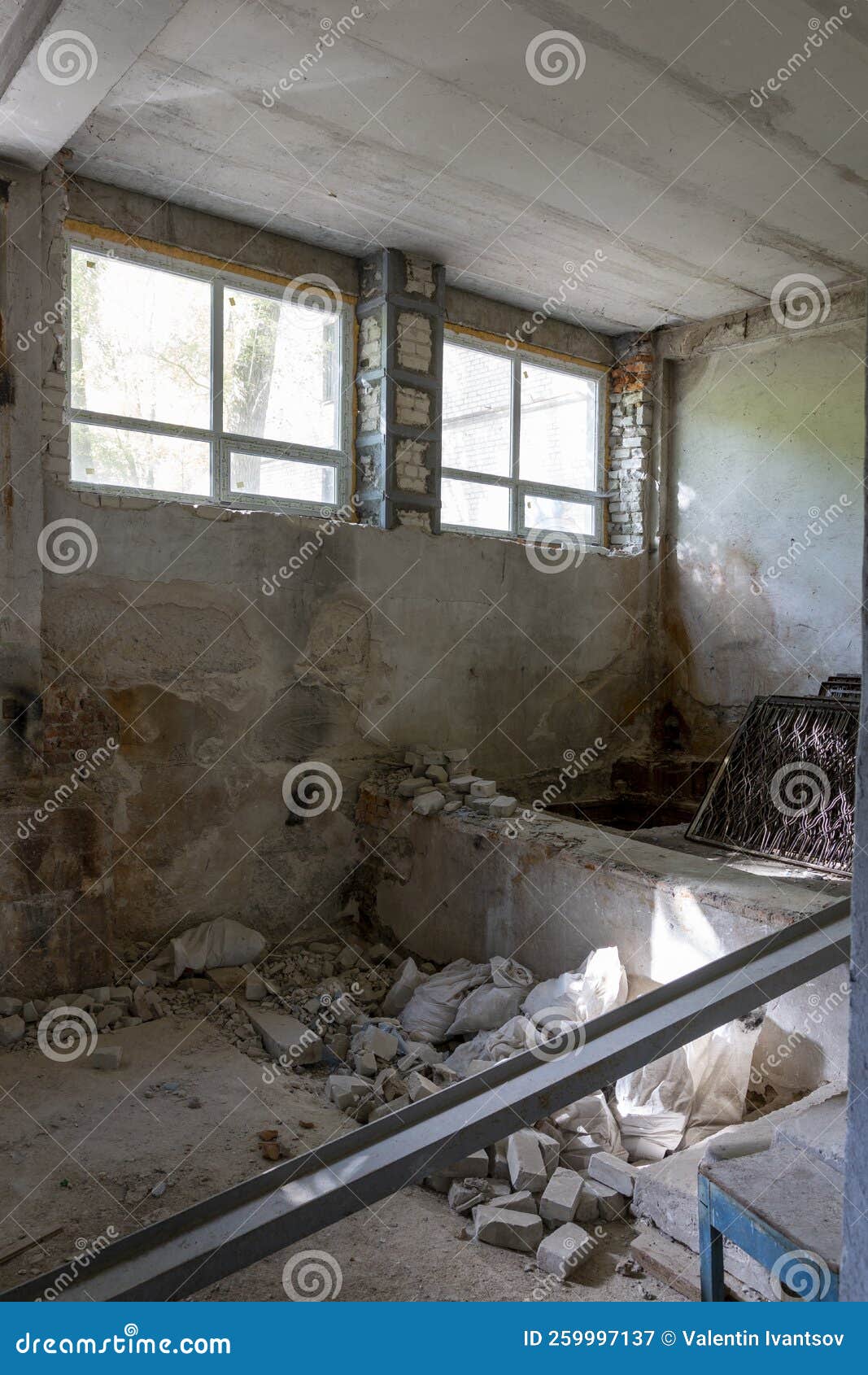Broken Floor, Trash and Clutter in an Abandoned Room Stock Image ... Broken Floor, Trash and Clutter in an Abandoned Room Stock Image ...