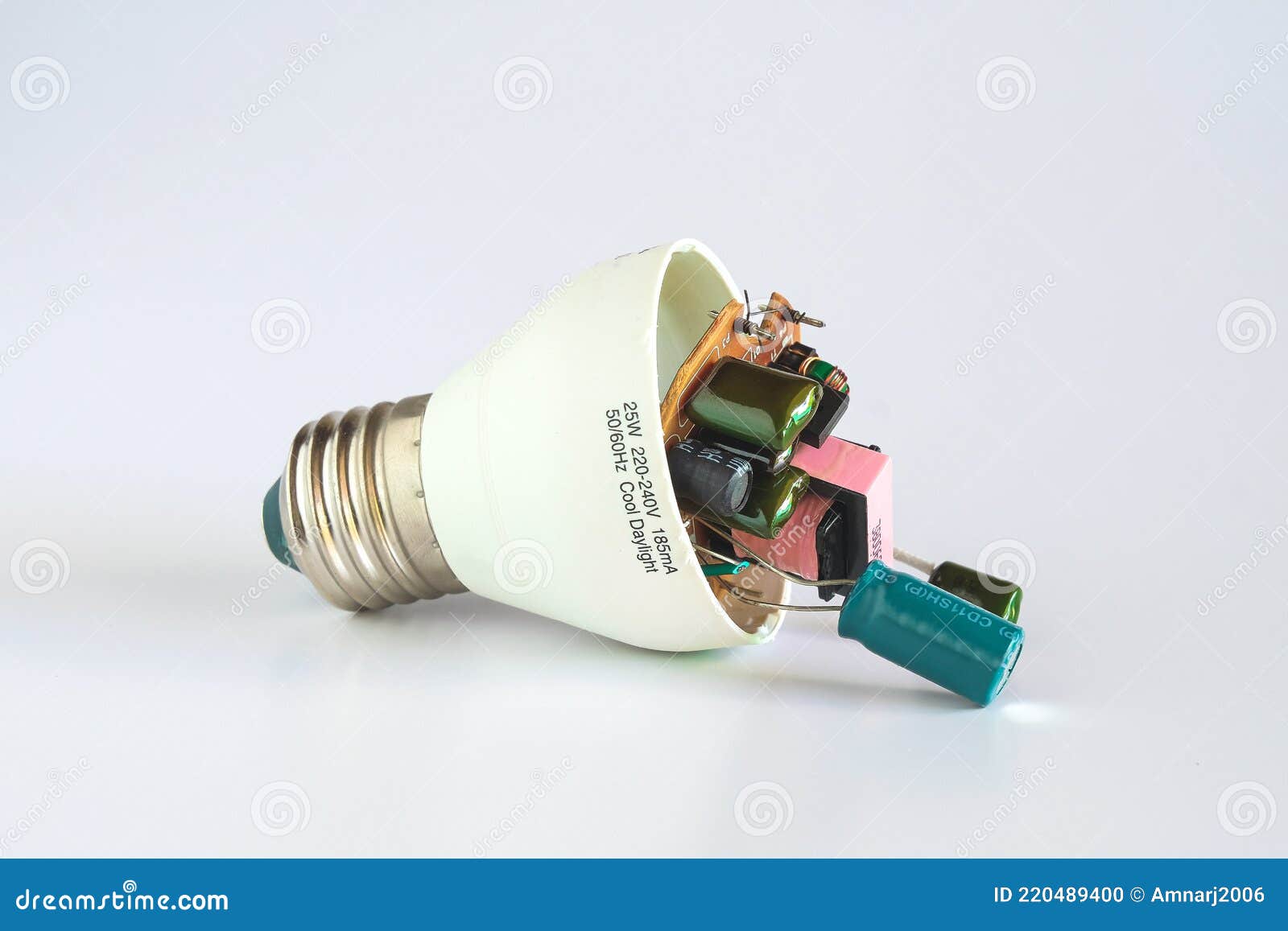 Broken Fluorescent Incandescent Bulbs Stock Photo - Image of bulb ...