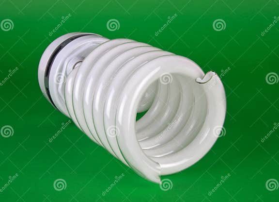 Broken Fluorescent Light Bulb Stock Image - Image of fluorescent ...