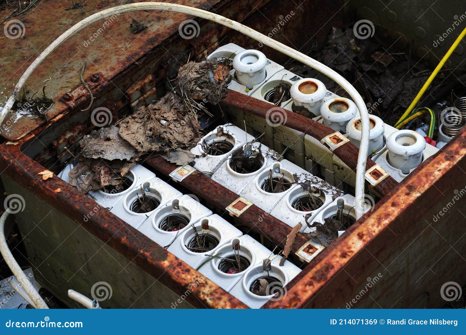 Broken Fusebox stock image. Image of retro, factory - 214071369