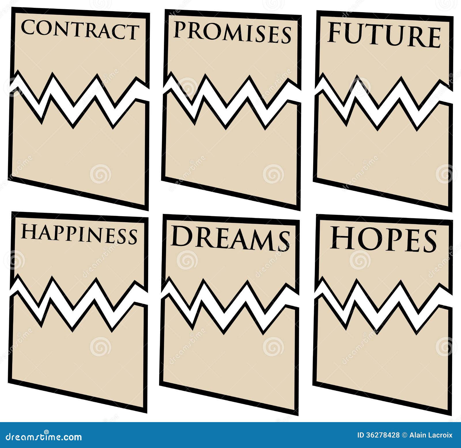 Broken future stock illustration. Illustration of break - 36278428