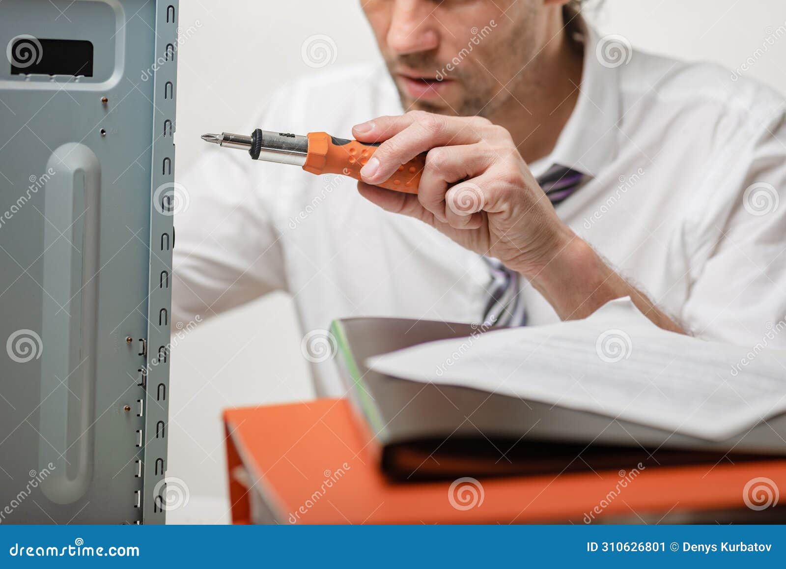 Broken gadget repair stock image. Image of equipment - 310626801