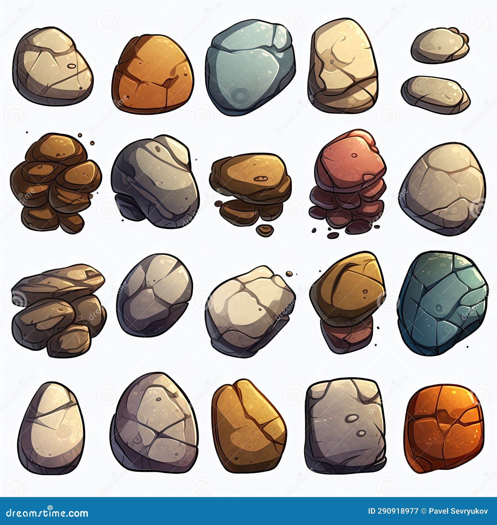 Broken Games Stone Rock Ai Generated Stock Image - Image of mountain ...