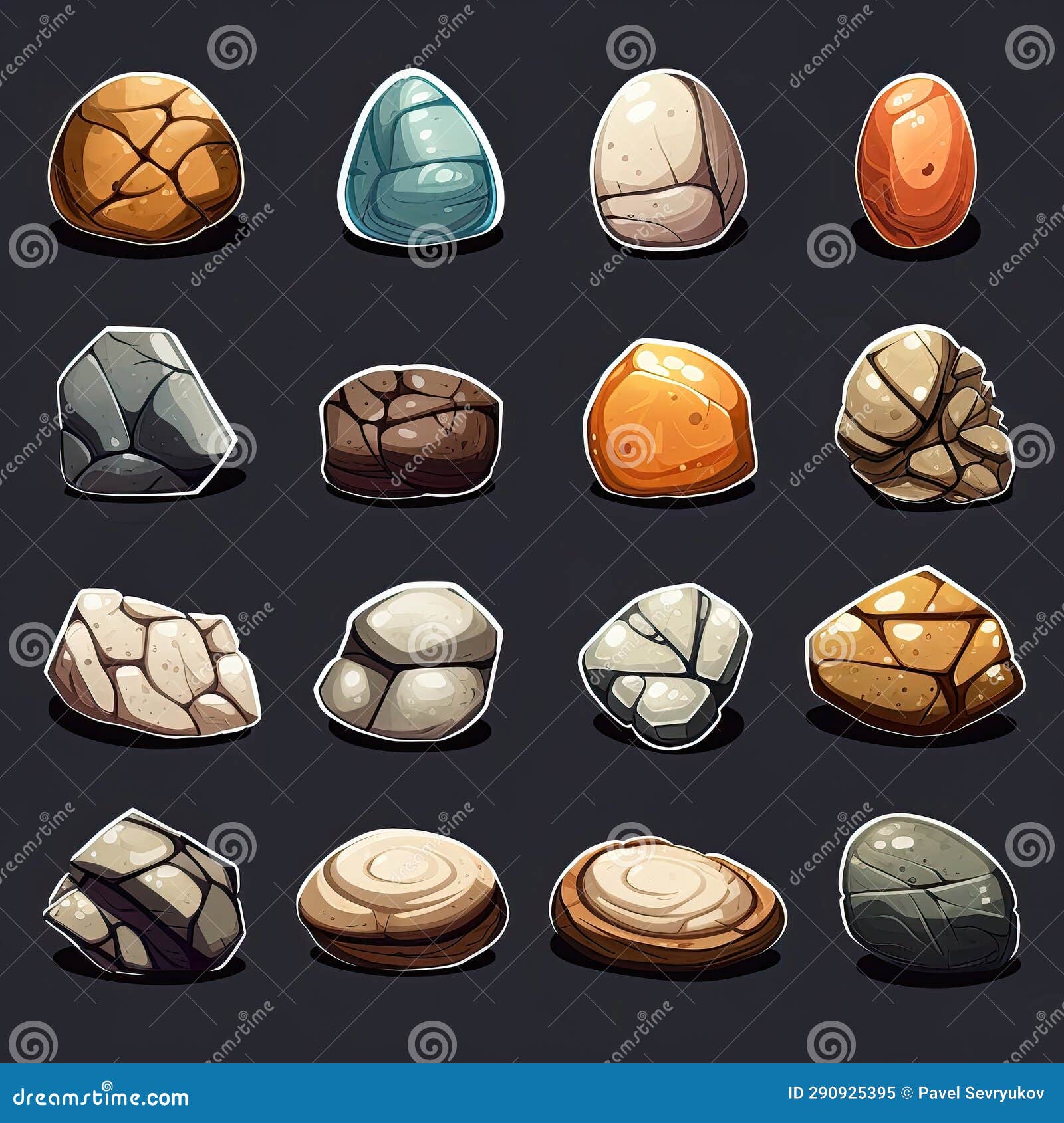 Broken Games Stone Rock Ai Generated Stock Image - Image of solid ...