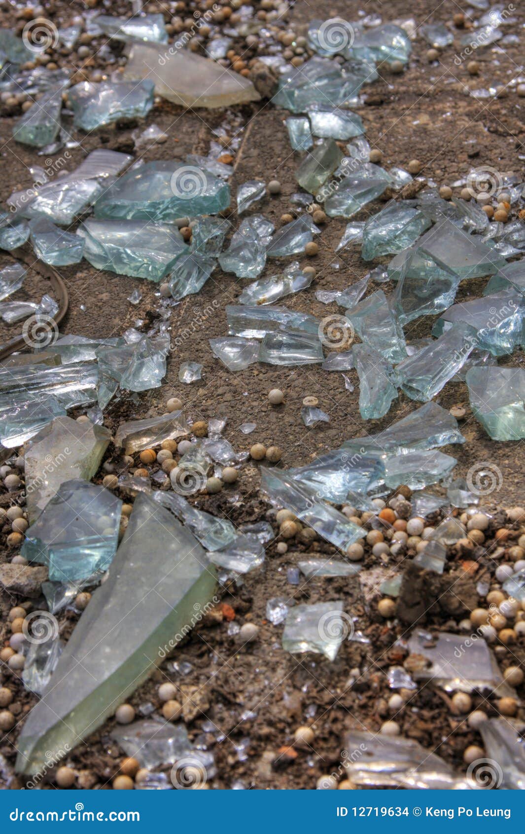 Broken glass stock photo. Image of circle, gray, object - 12719634