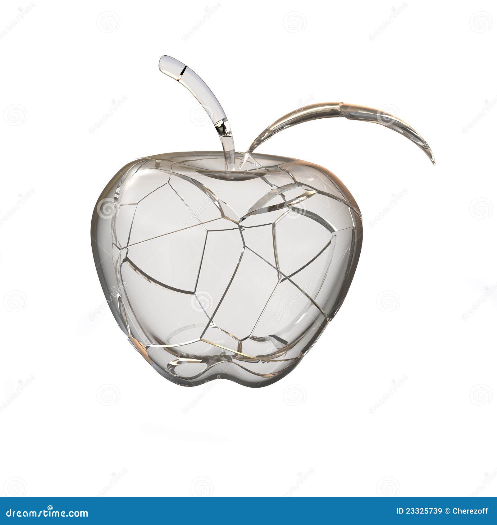 Broken glass apple stock illustration. Illustration of fracture - 23325739