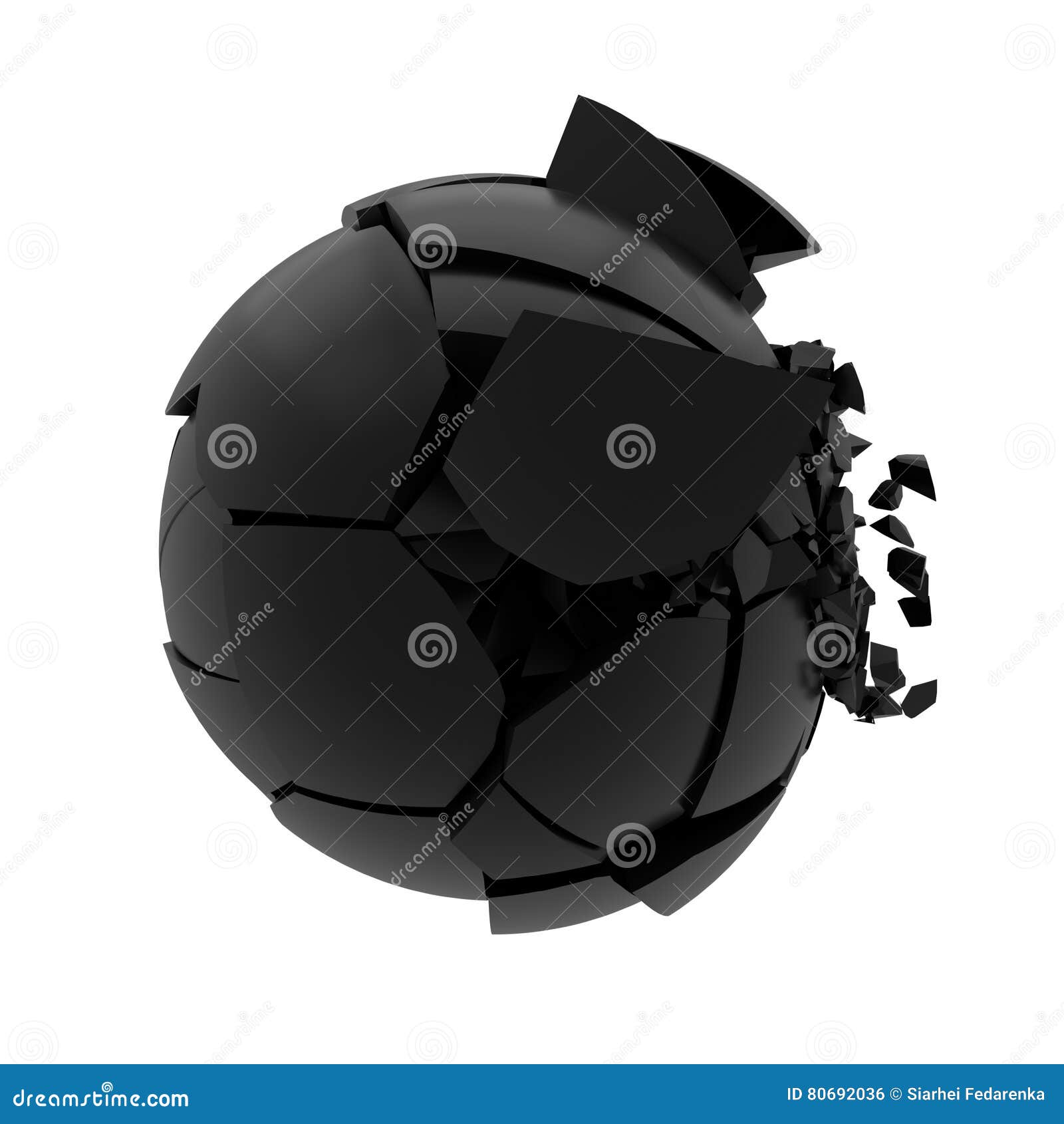 Broken Glass Ball Royalty-Free Stock Image | CartoonDealer.com #80692036