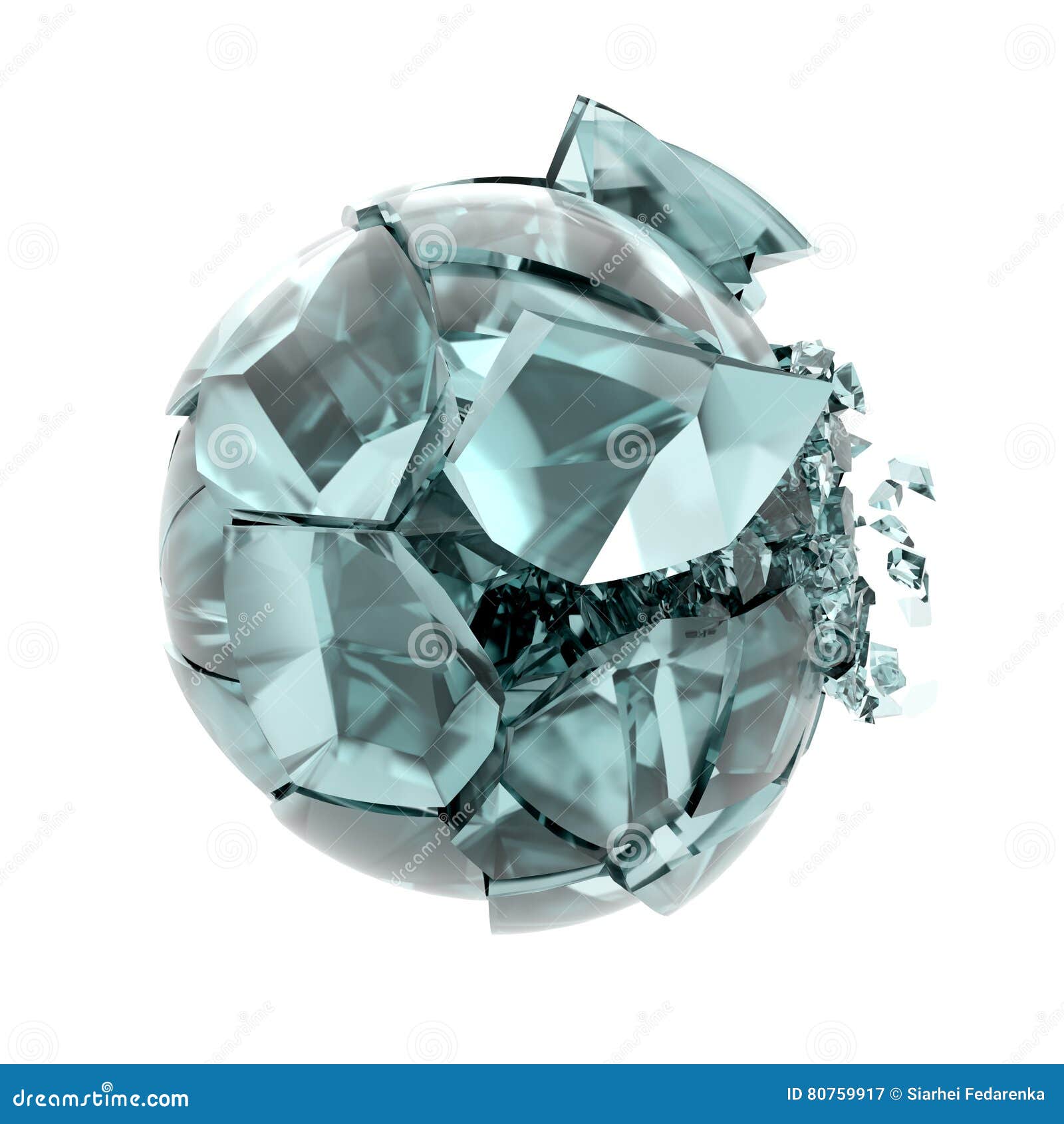Broken Glass Ball Stock Image | CartoonDealer.com #80759917