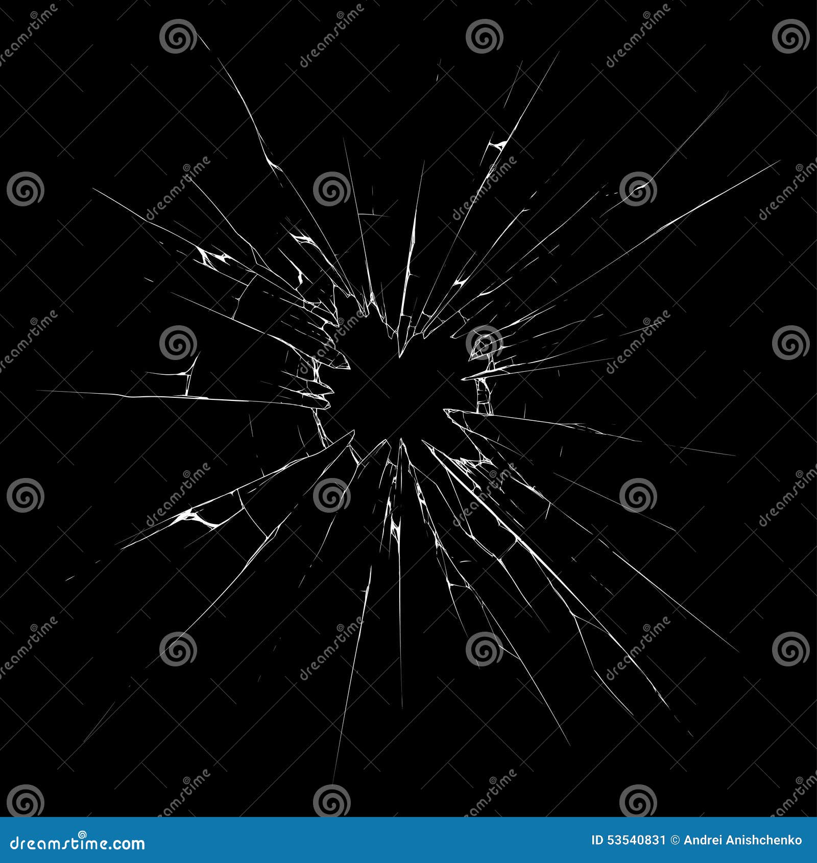Shatter Glass With Particle. Abstract Broken Debris. Explode Effect For ...
