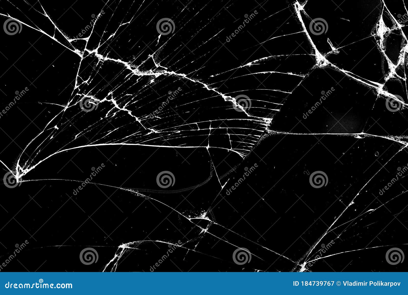 Broken Glass on a Black Background Stock Image - Image of bang, diode ...