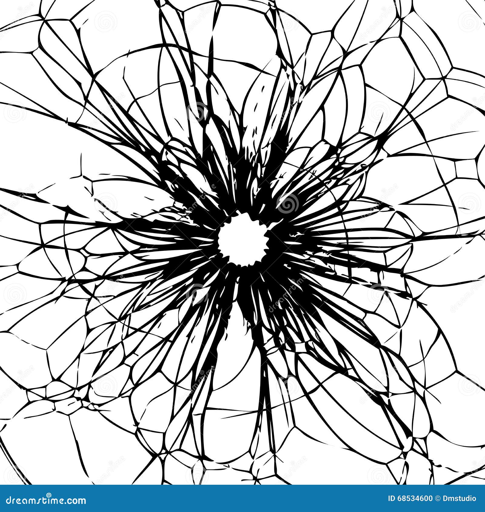 Cracked Glass Vector