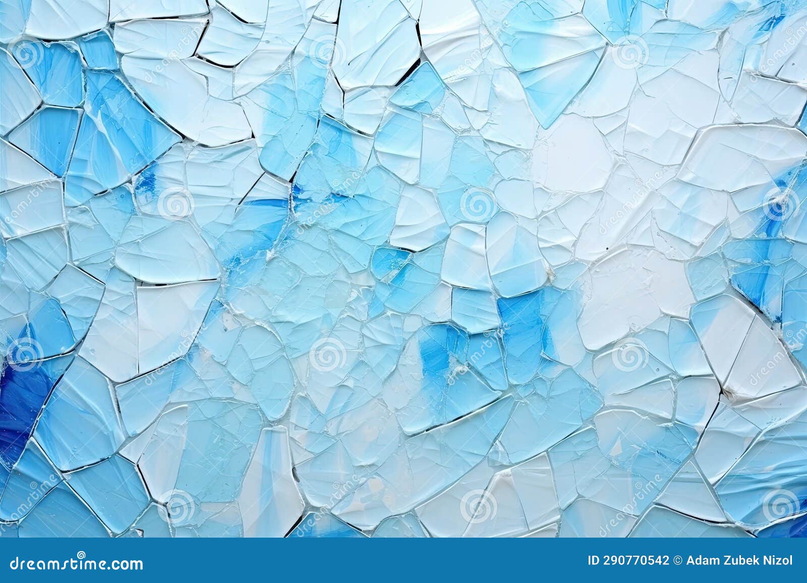 A Broken Glass with Blue and White Paint Stock Illustration ...
