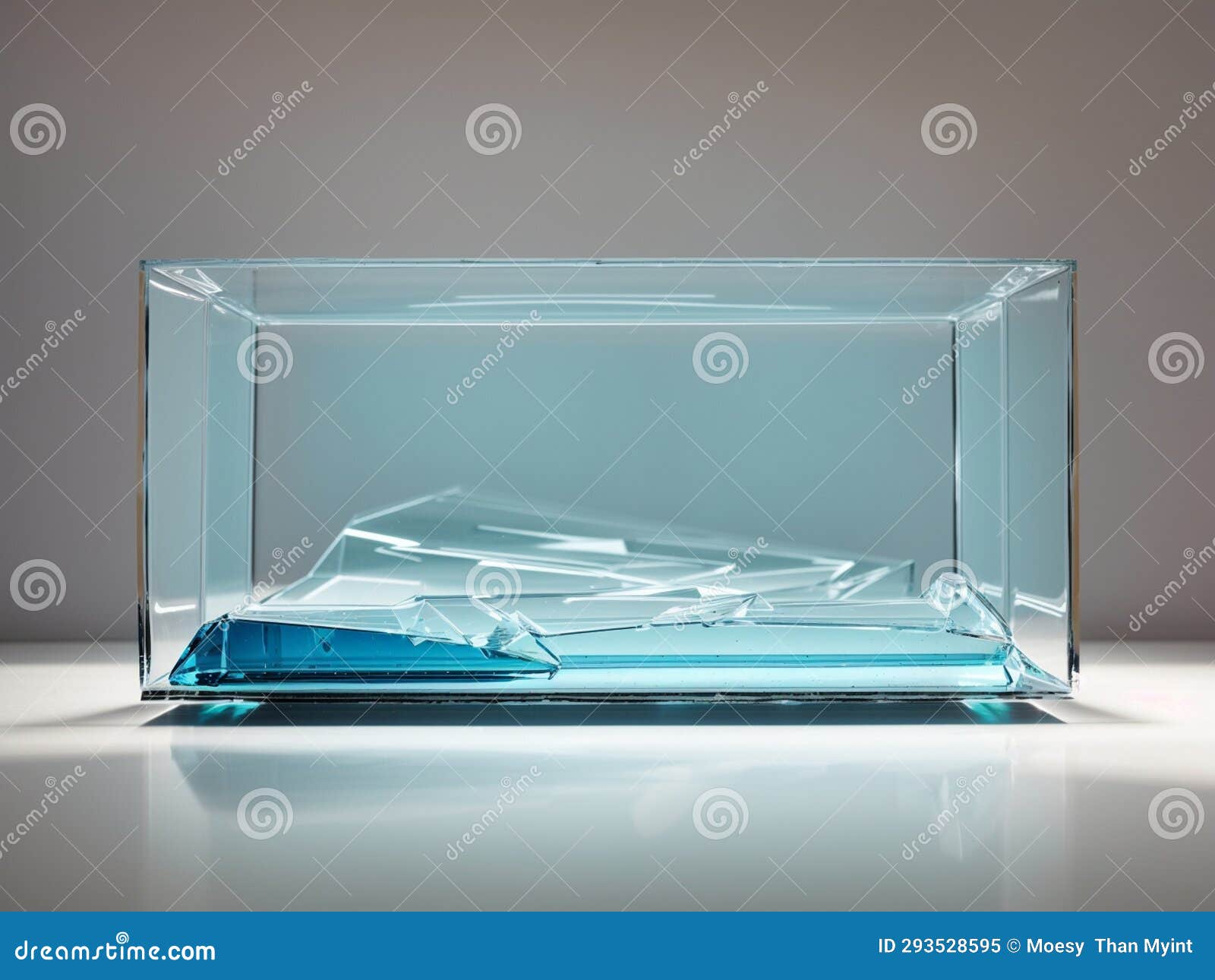 Aesthetic glass fish tank stock illustration. Illustration of pieces ...