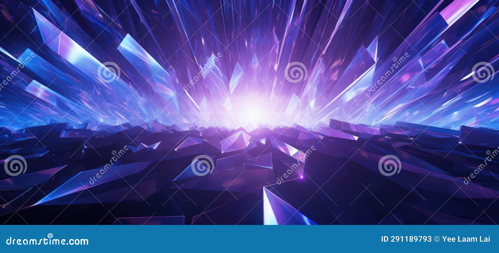 Broken Glass, Colorful Crystal Texture, Ai Stock Illustration ...