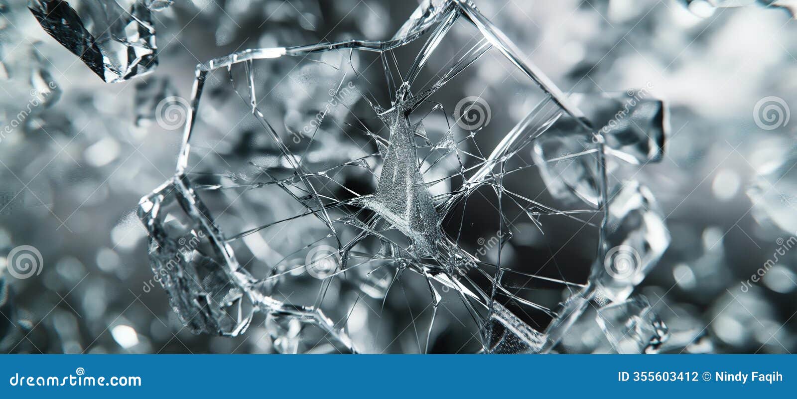 Broken Glass Crack Particles Background Stock Illustration ...