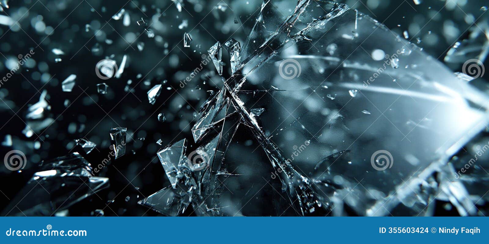 Broken Glass Crack Particles Background Stock Illustration ...