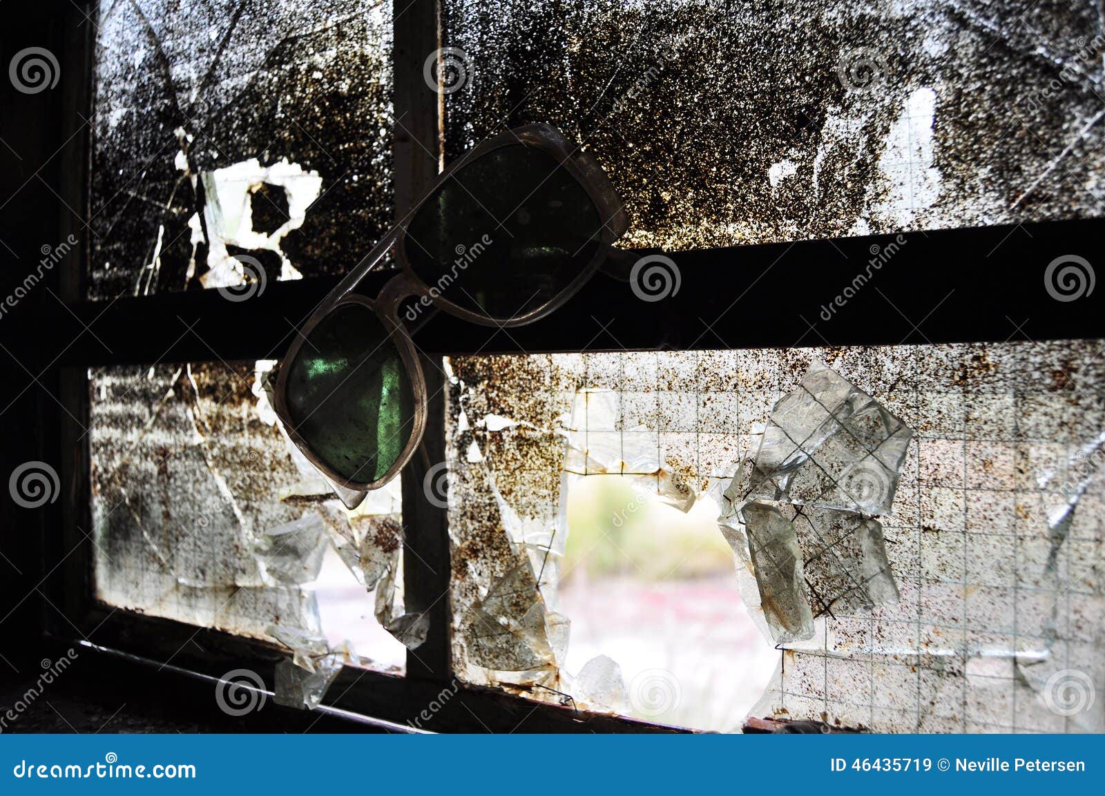 Broken Glass stock image. Image of frame, ruin, trash - 46435719