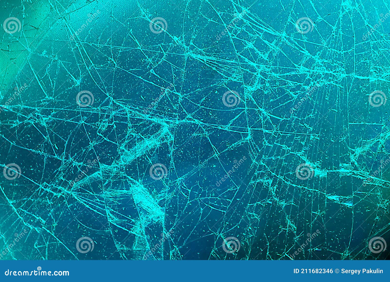 Broken Glass Display or Cracked Screen Close-up. an Empty, Flat Surface ...