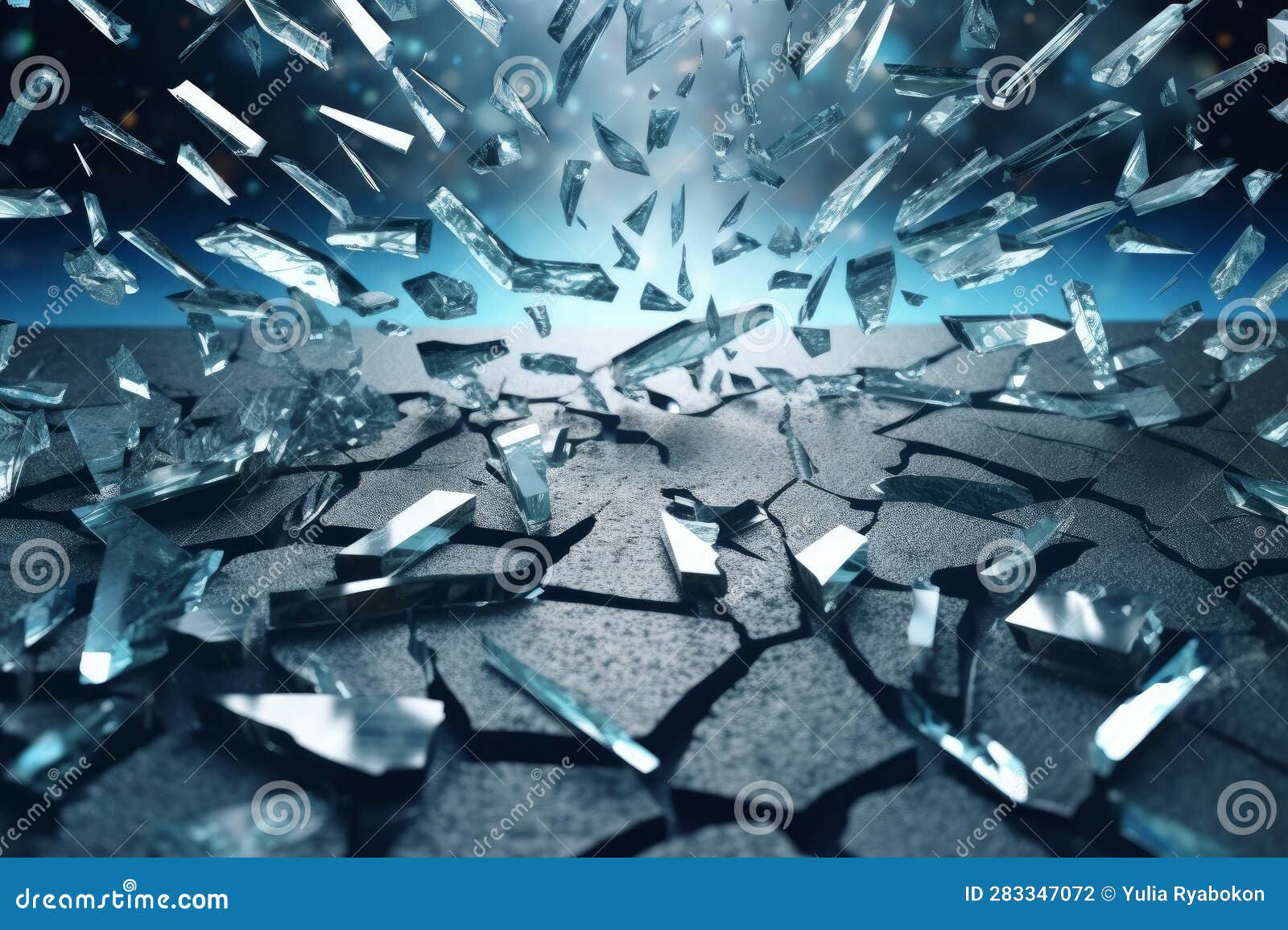 Crack Break Damage Fissure Surface Set Cartoon Vector | CartoonDealer ...