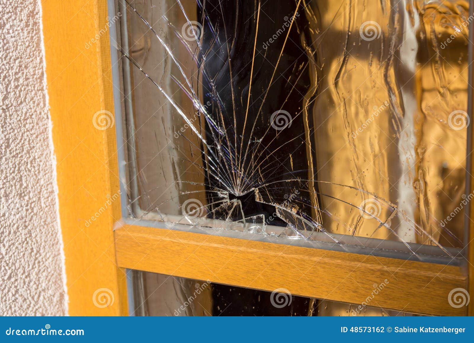 Broken glass stock photo. Image of safety, hammer, front - 48573162