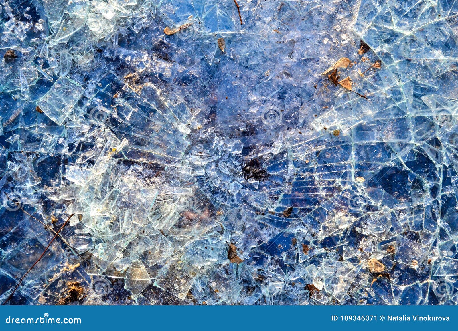 Broken Glass. the Glass Was Smashed Stock Image - Image of closeup ...