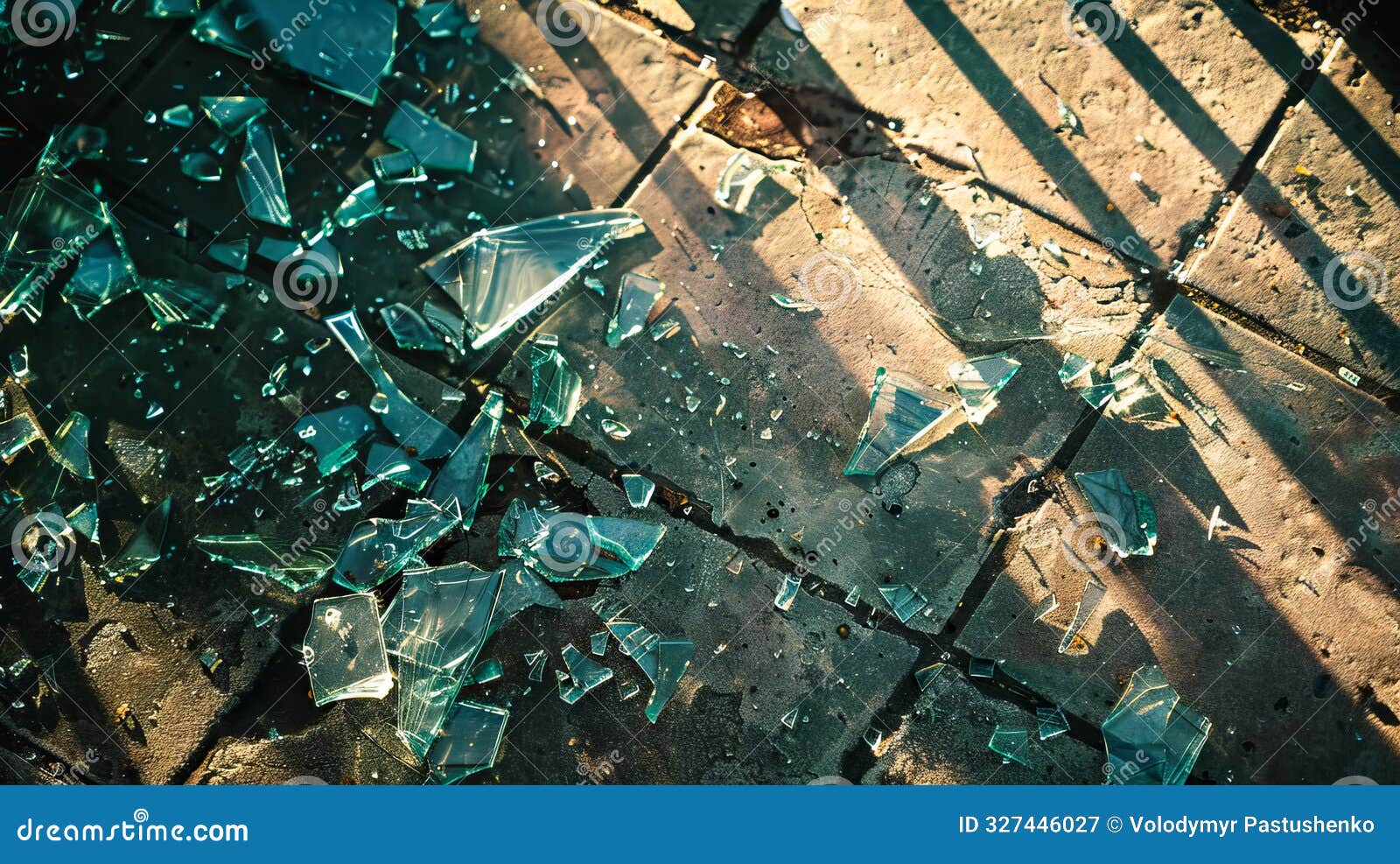 Broken glass on the ground stock image. Image of glass - 327446027