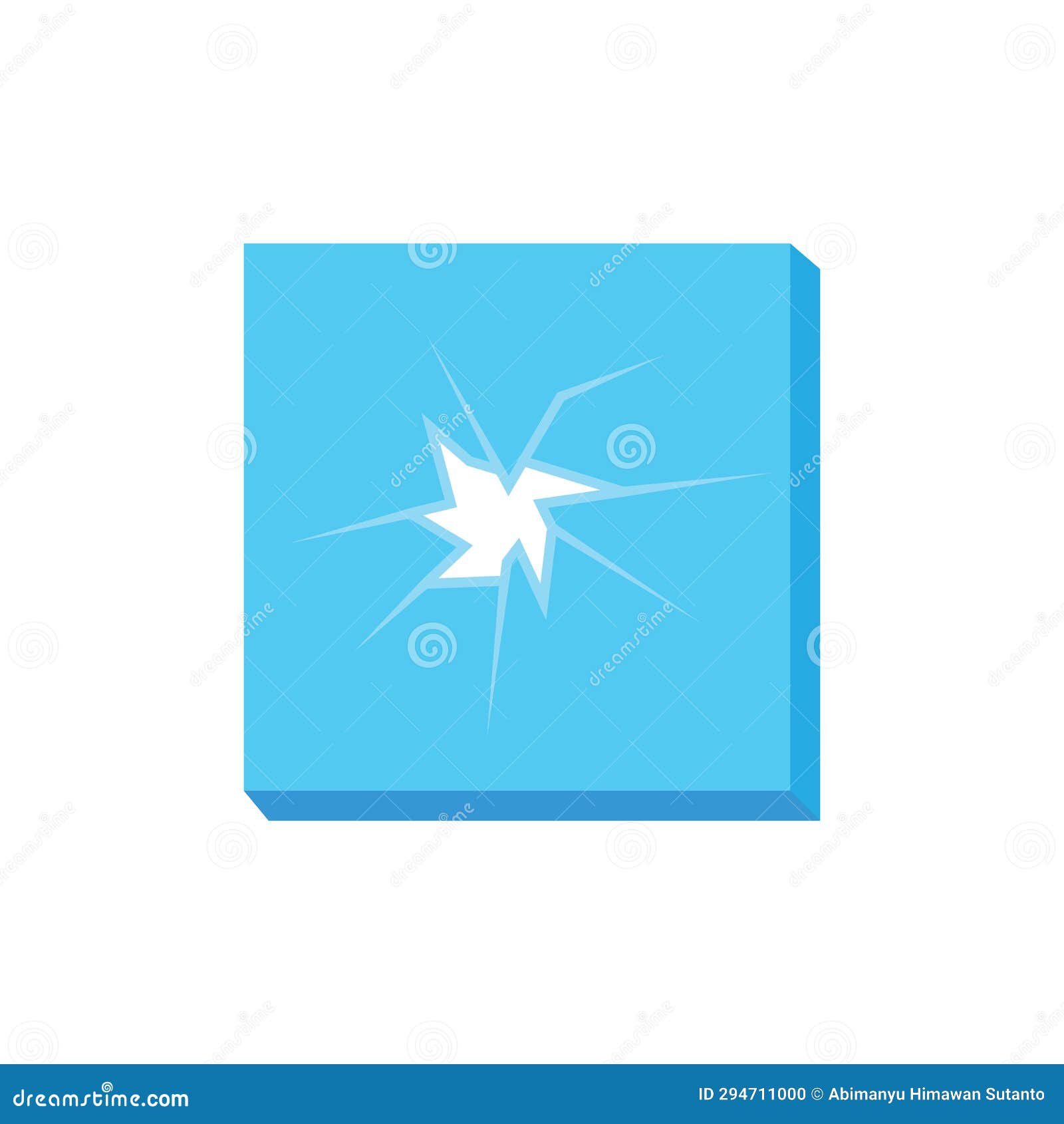 Broken glass icon vector stock vector. Illustration of symbol - 294711000
