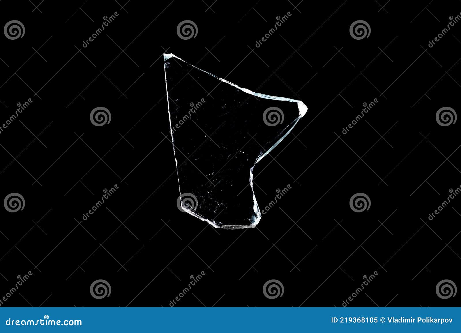 Broken Glass in Isolation on a Black Background. Window Damage Stock ...